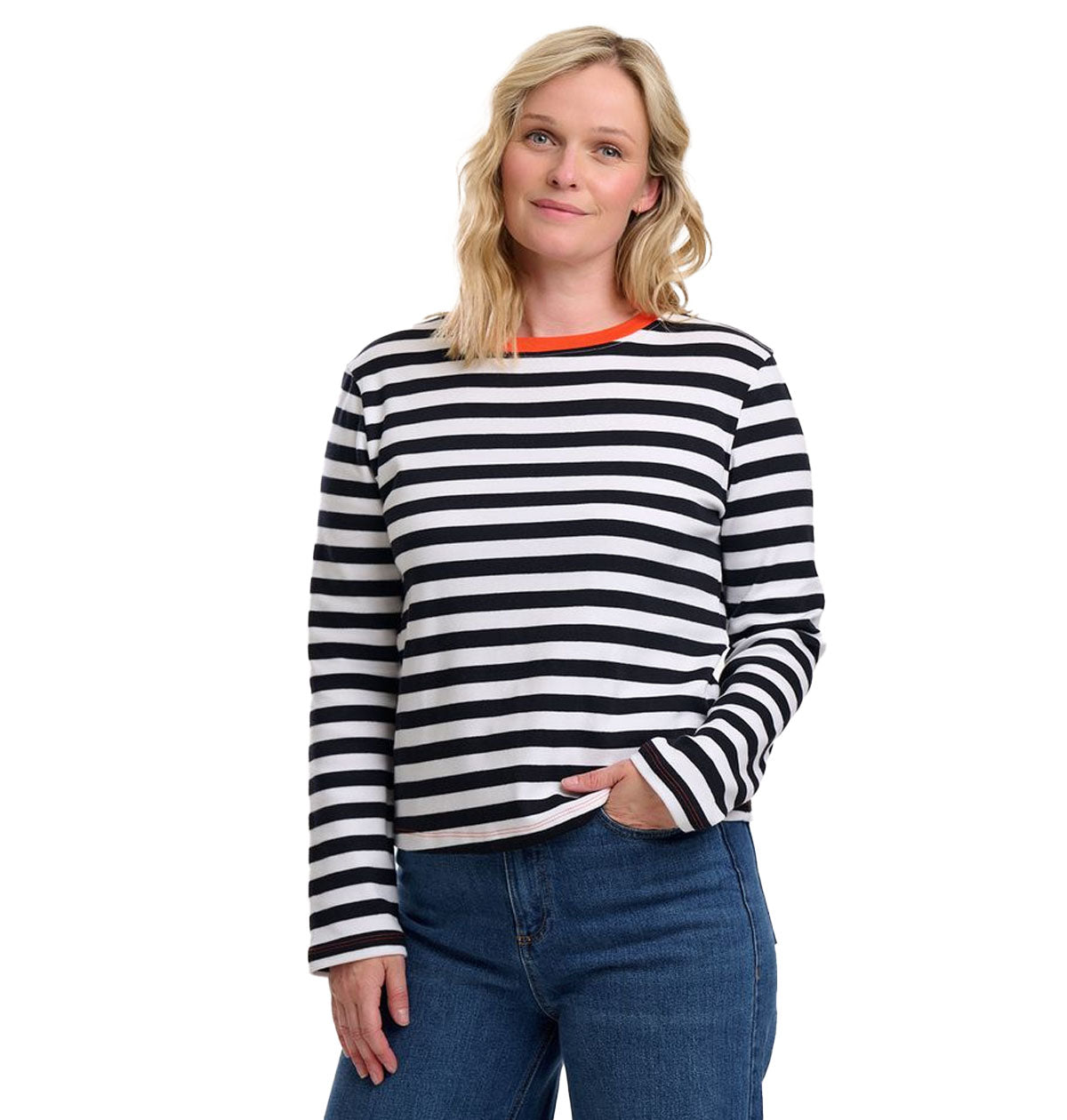 SUGARHILL VIENNA JERSEY TOP WHITE BLACK STRIPED RINGER – Chopper Monster